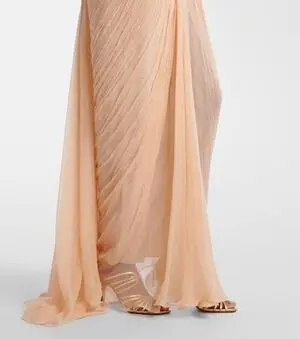 MARIA LUCIA HOHAN Cecilia Draped Silk Gown