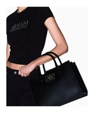 Armani Exchange Logo-plaque Tote Bag