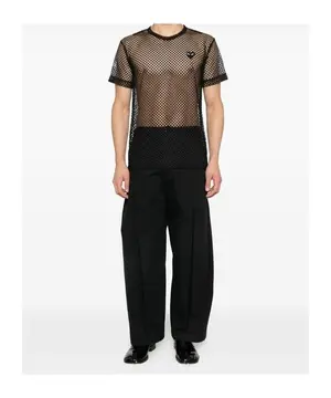 Play Comme Des Garcon Semi-sheer Short Sleeved T-shirt