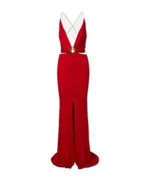Roberto Cavalli Open-back Gown - Red