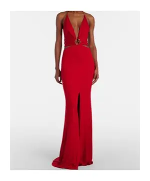 Roberto Cavalli Open-back Gown