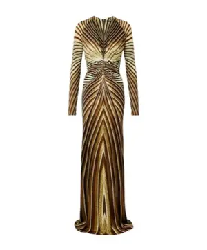 Roberto Cavalli Printed Maxi Dress - Brown