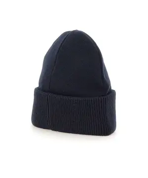 Emporio Armani Logo Patch Turn-up Brim Beanie