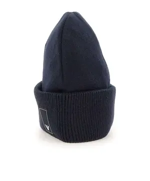Emporio Armani Logo Patch Turn-up Brim Beanie
