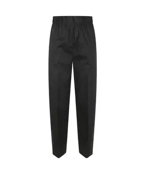 TWINSET Elasticated Waist Tapered Leg Trousers - Black