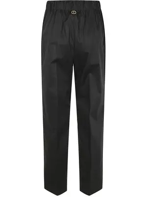 TWINSET Elasticated Waist Tapered Leg Trousers