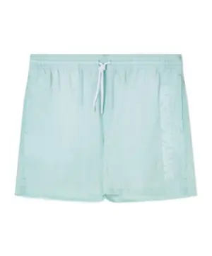 Emporio Armani Drawstring Swim Shorts - Light Blue