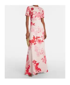 Monique Lhuillier Floral Gown