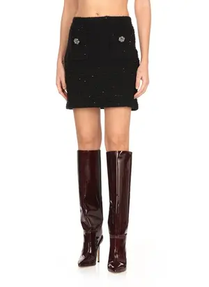 SELF-PORTRAIT Sequined Skirt