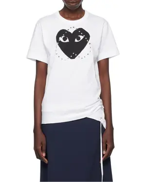 Play Comme Des Garcon Short Sleeve Crewneck T-shirt