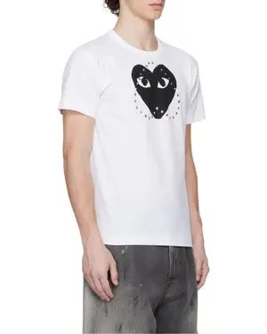 Play Comme Des Garcon Short Sleeve Crewneck T-shirt
