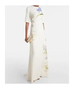 Monique Lhuillier Floral Gown