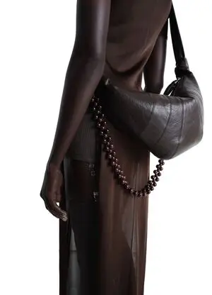 LEMAIRE Pearls Medium Croissant Bag