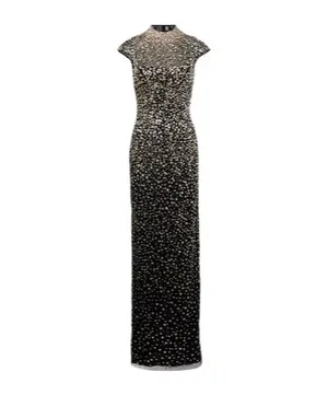Jenny Packham Treasure Embellished Gown - Black