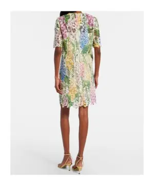 Oscar De La Renta Floral Lace Minidress