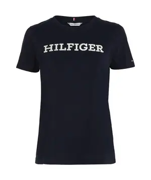 Tommy Hilfiger Short-sleeved Crewneck T-shirt With Embroidered Logo - Desert Sky