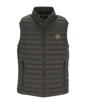 COLMAR Logo-patch Zipped Padded Gilet - Black