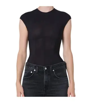 AGOLDE Nadia Cap-sleeve Bodysuit