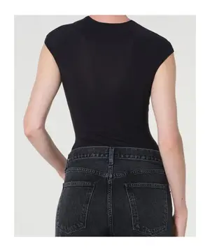 AGOLDE Nadia Cap-sleeve Bodysuit