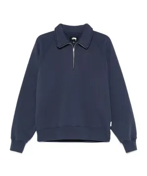StÜssy Relaxed Half-zip Sweatshirt - Blue