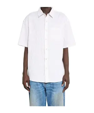 StÜssy Stssy Wavy Striped Short-sleeved Shirt - White