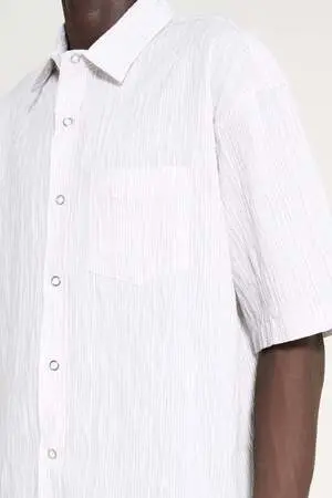 StÜssy Stssy Wavy Striped Short-sleeved Shirt