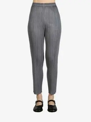 PLEATS PLEASE BY ISSEY MIYAKE Pleats Please Issey Miyake Cropped Leg Pleated Trousers