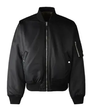 Hogan Zip-up Long-sleeved Reversible Bomber Jacket
