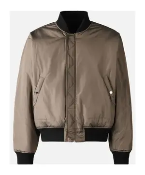 Hogan Zip-up Long-sleeved Reversible Bomber Jacket