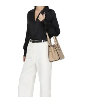 VALEXTRA Milano Two Handles Mini Bag