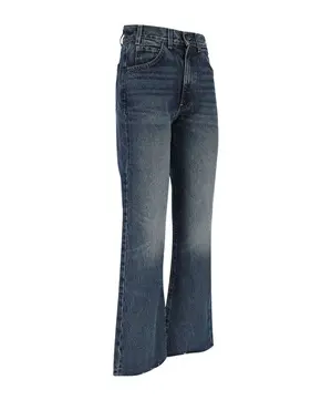 NILI LOTAN High Waist Denim Trousers