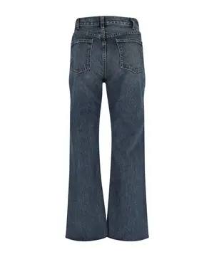 NILI LOTAN High Waist Denim Trousers