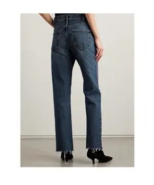 NILI LOTAN High Waist Denim Trousers