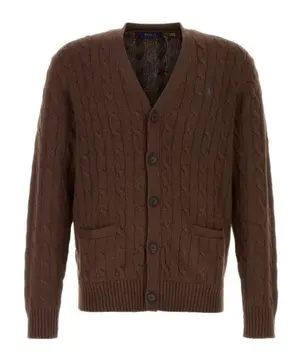 Polo Ralph Lauren V-neck Long-sleeved Cardigan - Brown