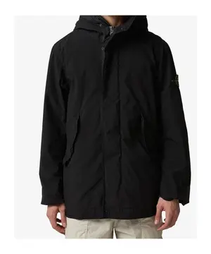 Stone Island Logo Patch Hooded Jacket