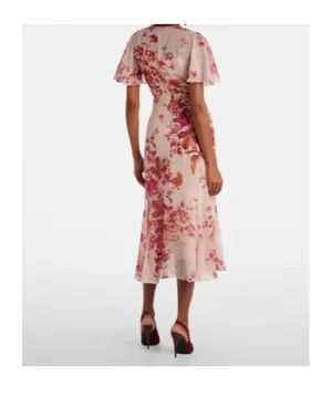 Erdem Floral Silk Midi Dress