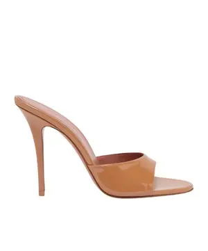 Amina Muaddi Open-toe High-heeled Sandals - Latte