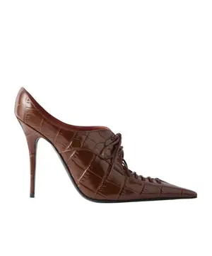 Amina Muaddi Heeled Mules - Brown