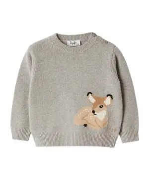 IL GUFO Logo Embroidered Crewneck Jumper
