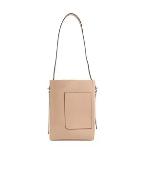 VALEXTRA Medium Bucket Bag - Nude
