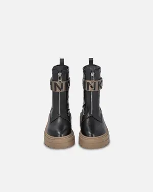Pinko Logo Detailed Zipped Ankle Boots