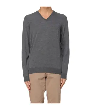 DRUMOHR V-neck Knitted Jumper - Gray