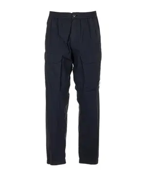 C.P. COMPANY Lens-detailed Cargo Trousers - Black