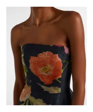 Carolina Herrera Floral Silk Gown