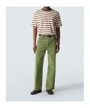 Auralee Cotton Corduroy Straight Leg Trousers