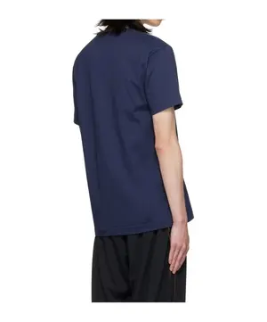 Play Comme Des Garcon Comme Des Garçons Play Logo Embroidered Crewneck T-shirt - Blue
