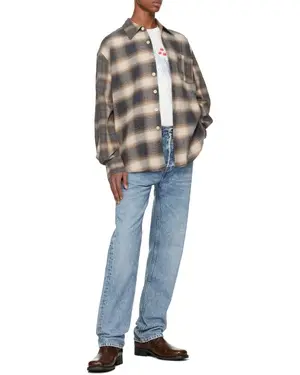 Our Legacy Above Check Pattern Buttoned Shirt