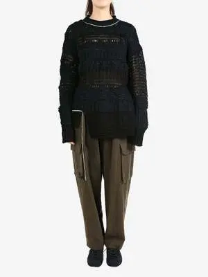 Y’s Destructured Stripe Knitwear