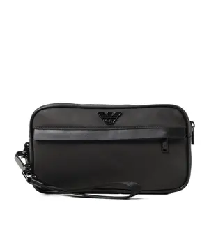 Emporio Armani Logo-plaque Clutch - Black