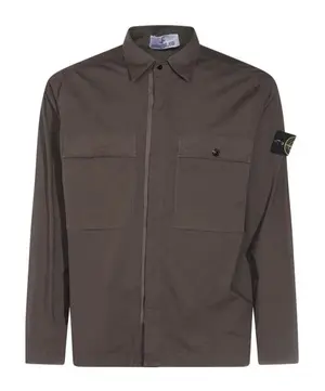 Stone Island Compass-badge Overshirt - Khaki
